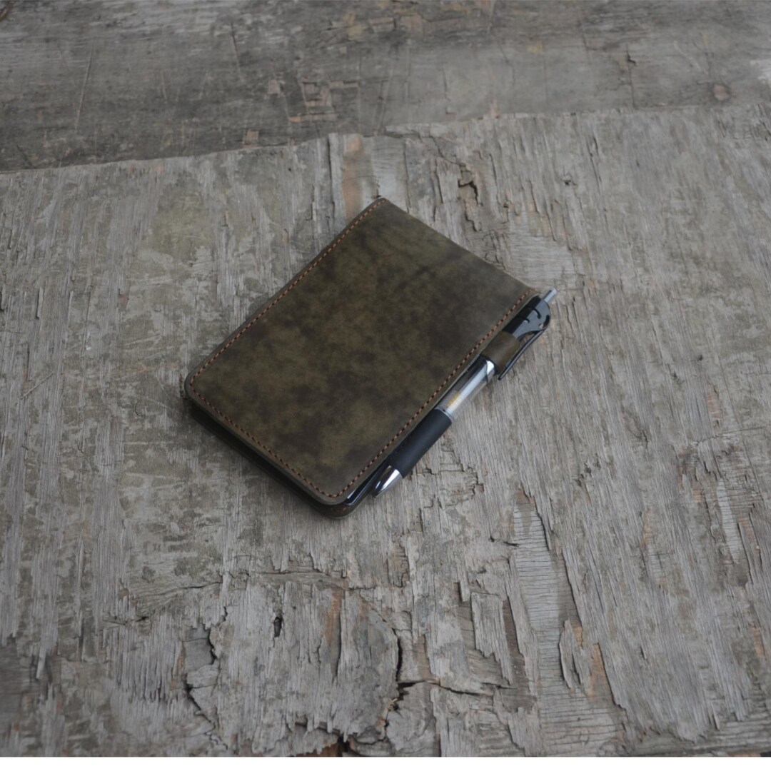 Leather Field Notes Reporter's Notebook 3.75" × 8" Spiral Memo Pocket ...