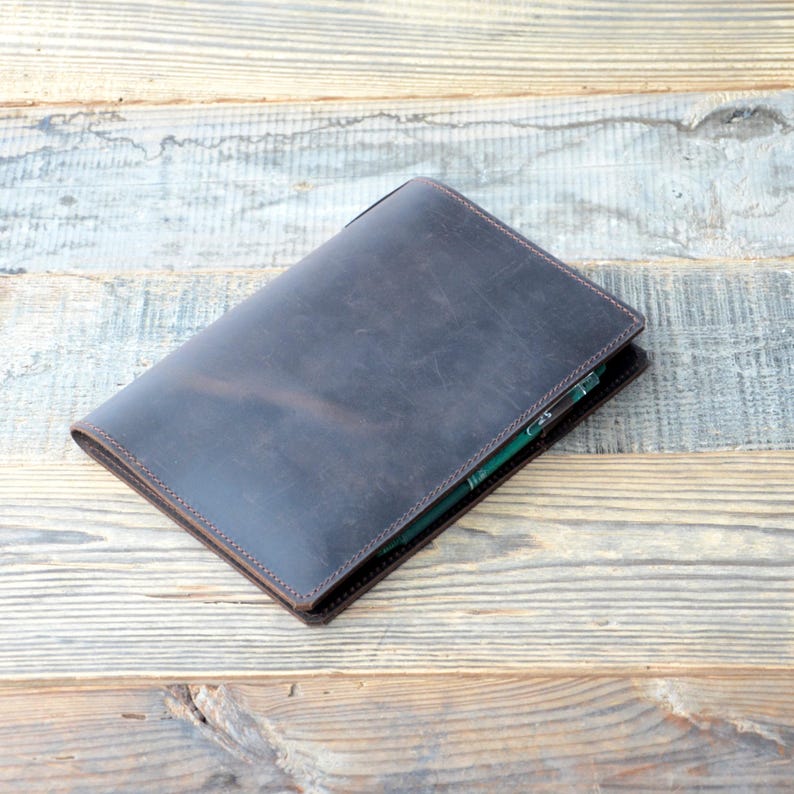 Personalized Leather Notebook A5 Notepad Cover for Spiral Bound Memo ...