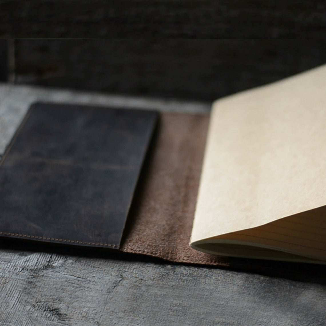 Personalized Leather Midori Travel Journal Leather Cover Case - Etsy
