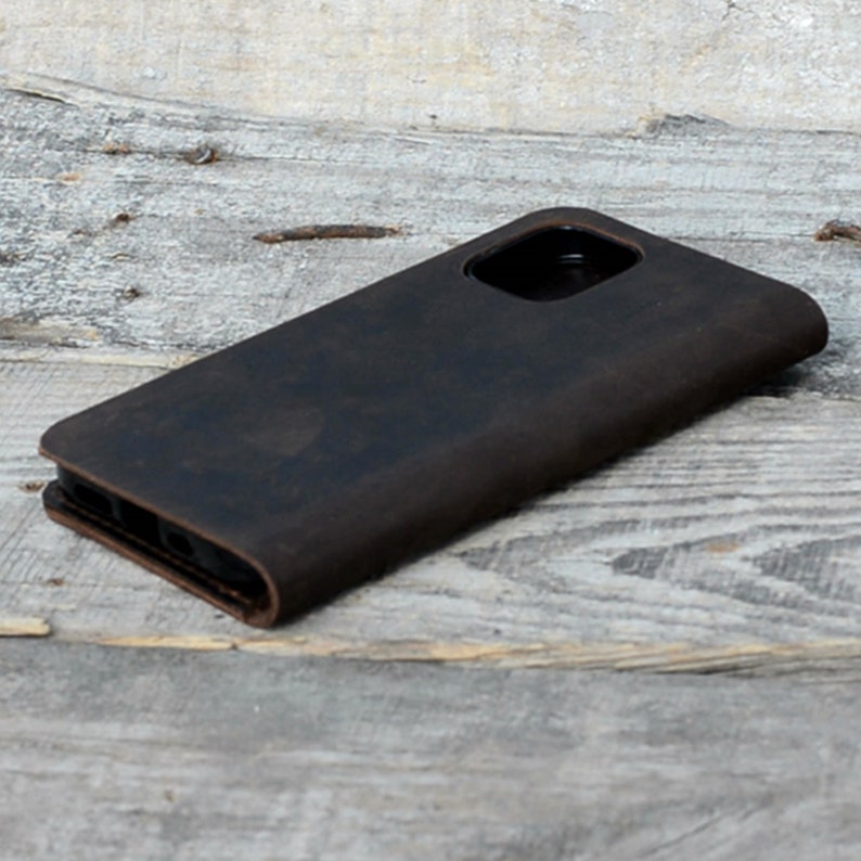 Leather Wallet Iphone 12 Pro Max Caseleather Iphone 12 - Etsy
