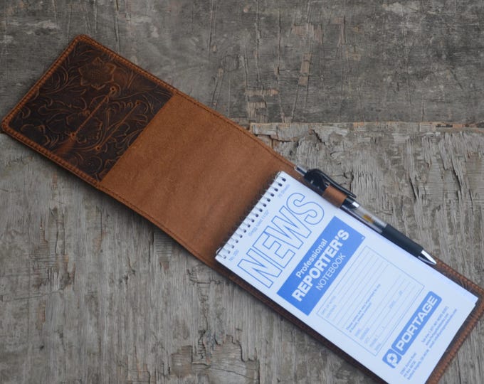 Portage Reporter Notebook Leather Cover for Lefties Too! - Etsy