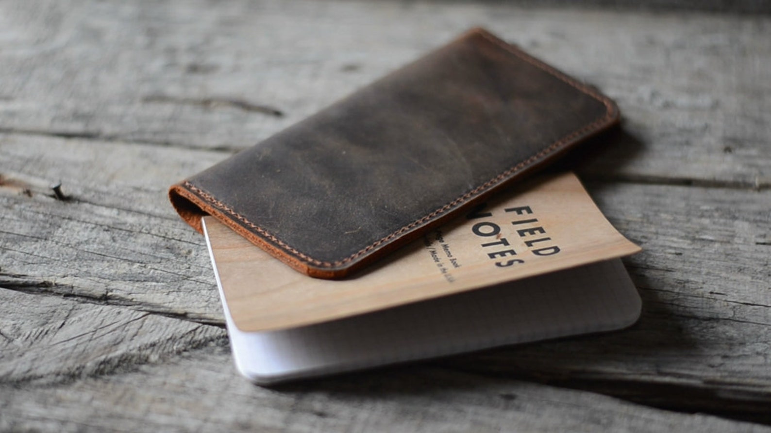 Leather Journal Cover for Field Notes Moleskine Cahier | Etsy