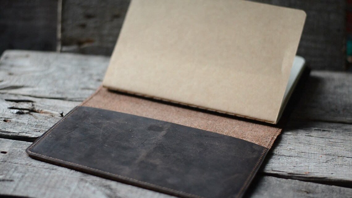 Personalized Leather Midori Travel Journal Leather Cover Case for A5 ...