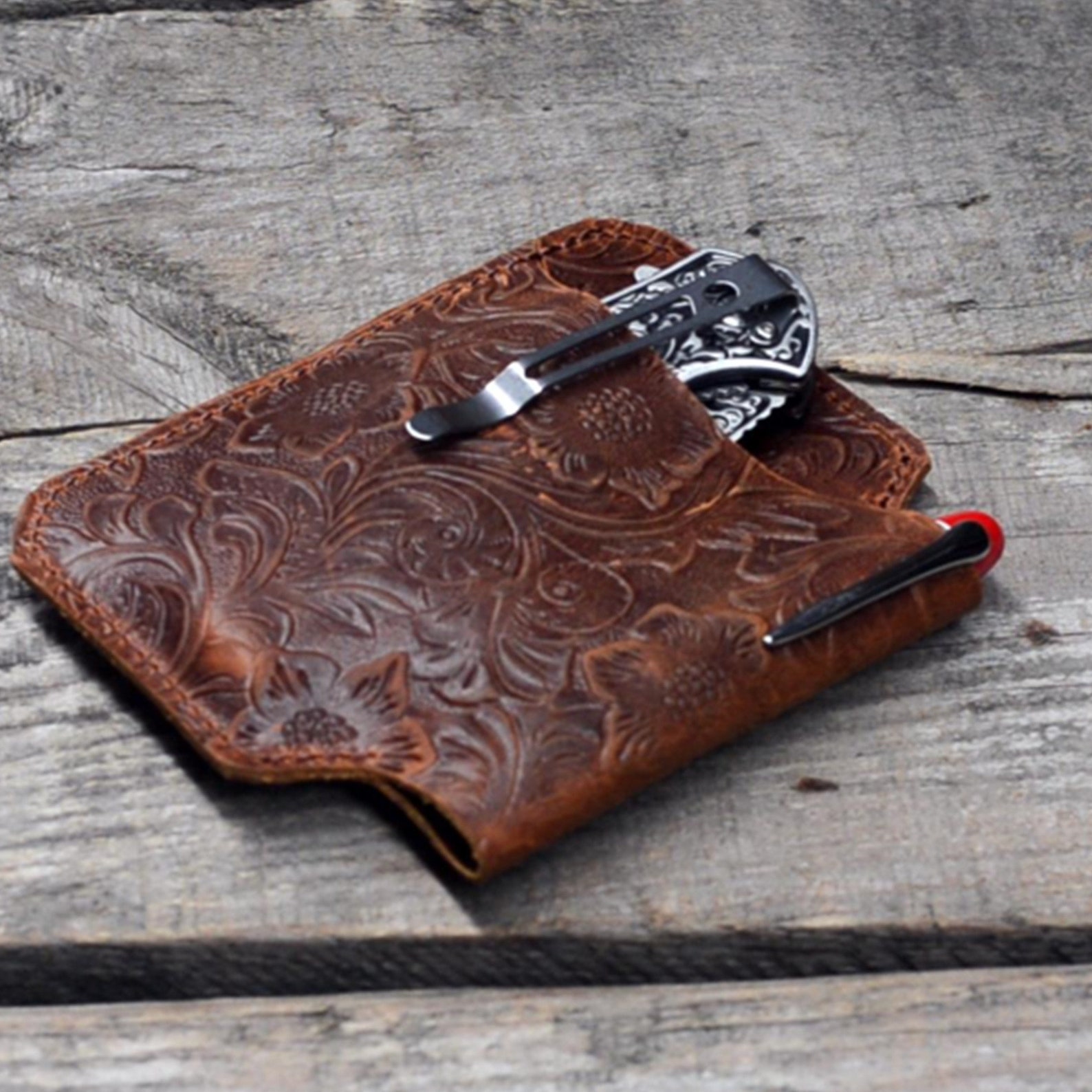 Genuine Leather Multitool Belt Sheath Organizer EDC Belt - Etsy