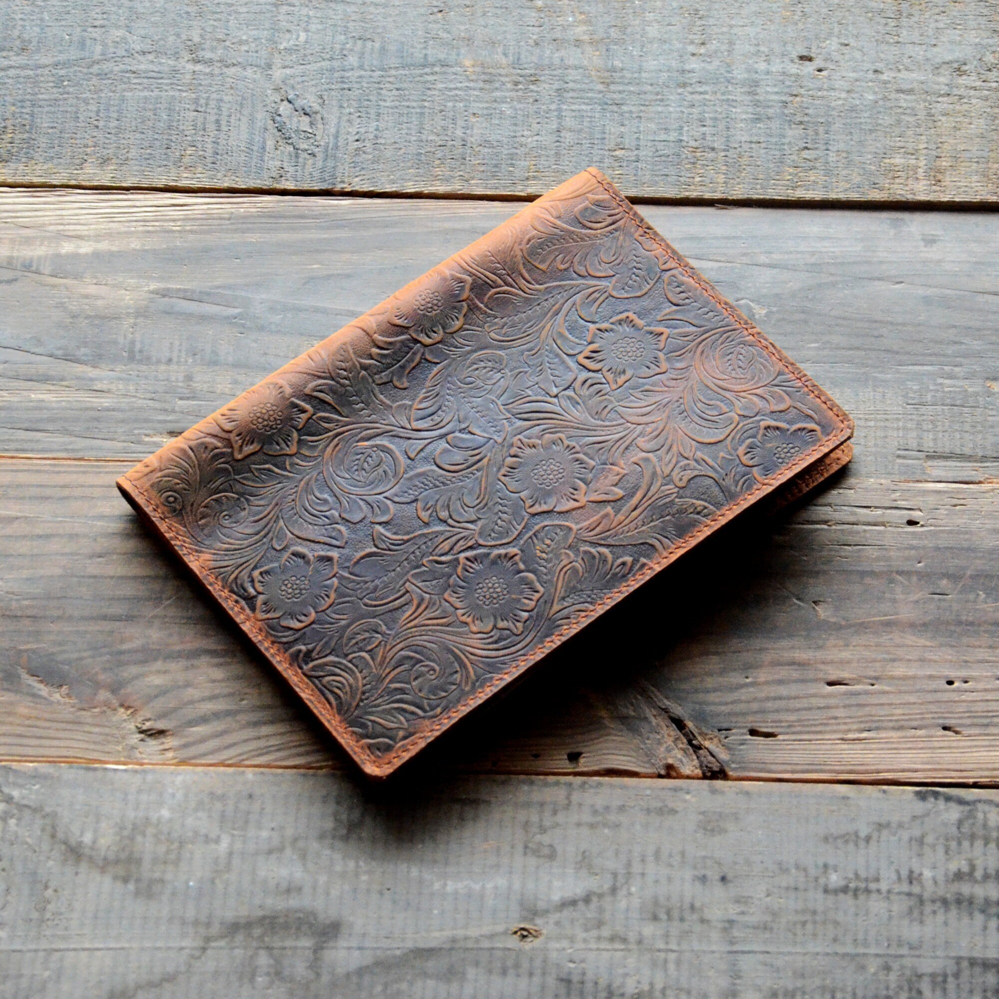 Personalized Genuine Leather Leather Steno Pad 5" X 8" Steno Pad Cover ...