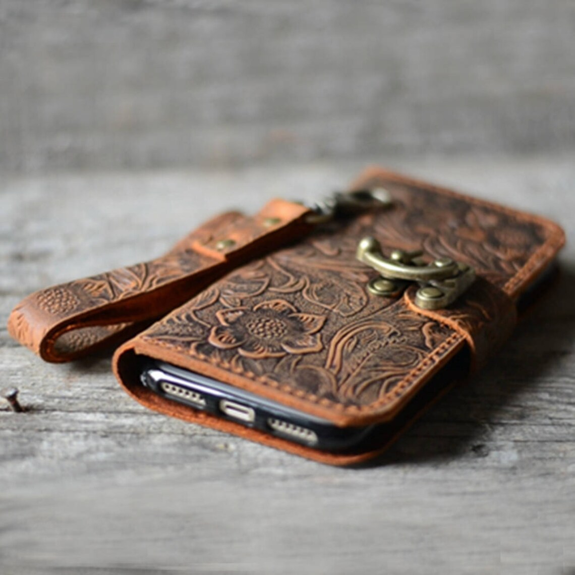 Genuine Leather Wallet Iphone SE 2020 Iphone 12 Pro Max 11 8 7 - Etsy