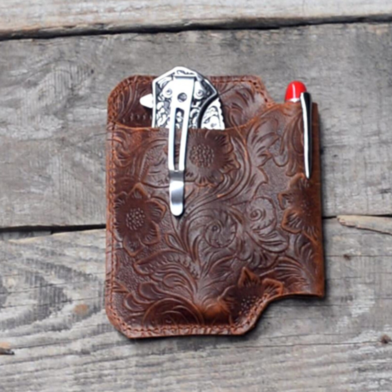 Genuine Leather Multitool Belt Sheath Organizer EDC Belt - Etsy