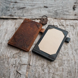 Distressed Genuine Leather Travel Index Cards Cover for 3x5 Cards and ...