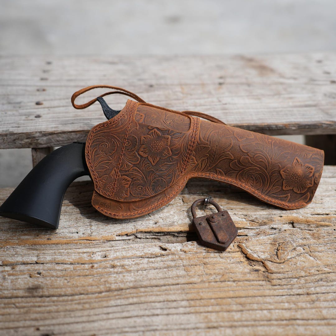 Genuine Gun Leather 22 Revolver Holster, Heritage Rough Rider, Ruger ...