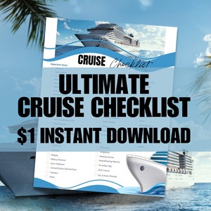 CRUISE CHECKLIST the Ultimate Printable List That Includes Everything ...