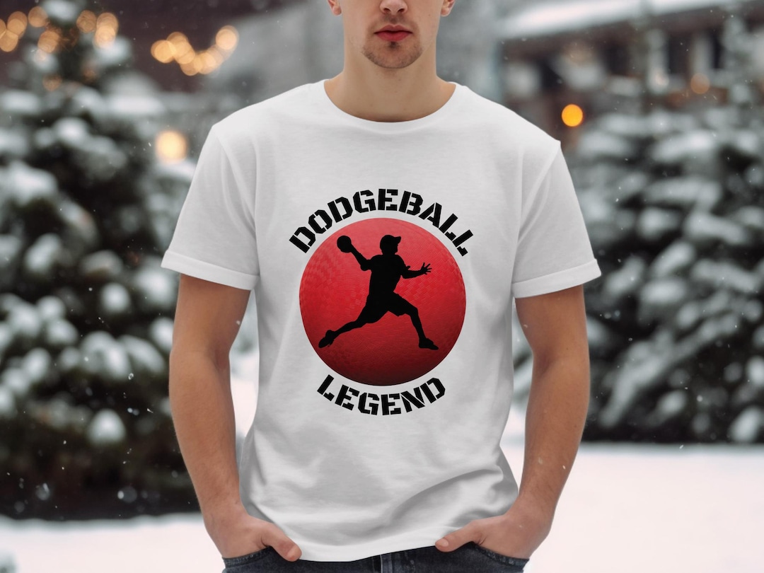 Men's Dodgeball Shirt, Dodgeball Legend T-shirt, Funny Dodgeball Tee ...