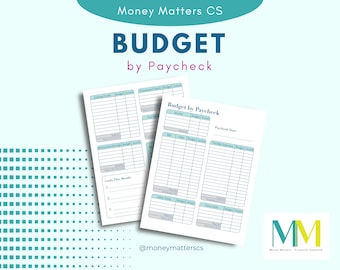 Simple Paycheck Budget Printable Paycheck Planner Digital - Etsy