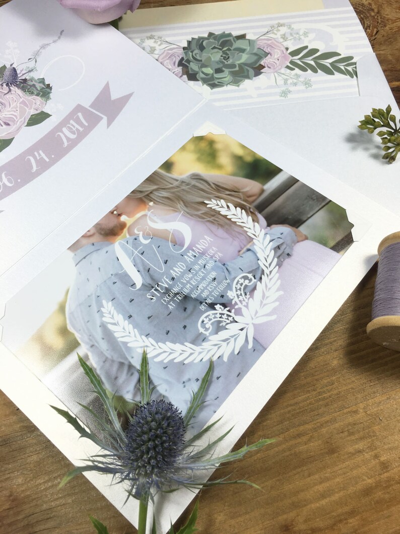 Save the Dates Photo With Design Overlay - Design Featured W/ Your ...