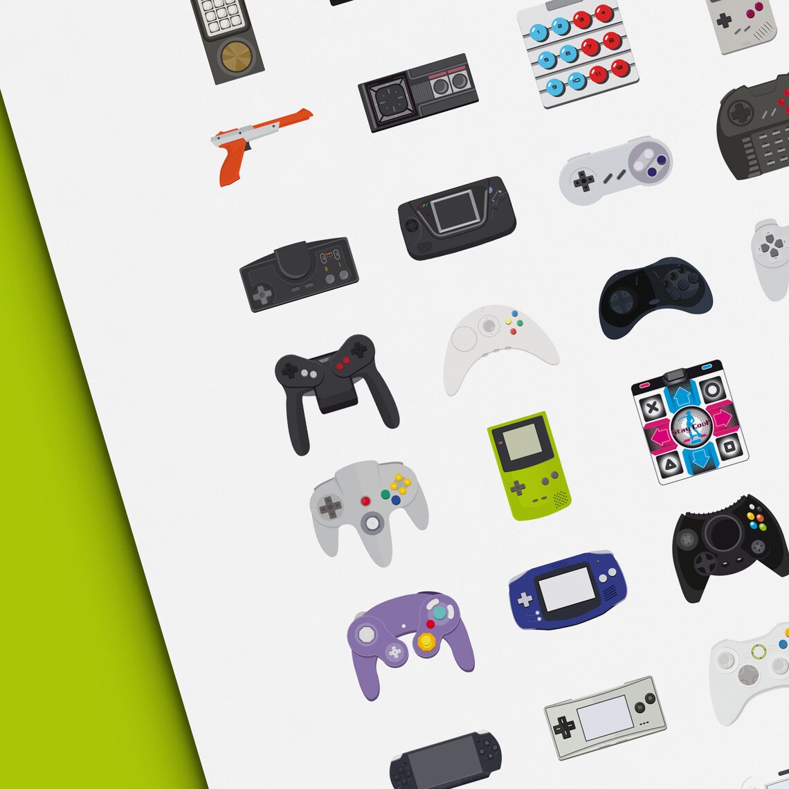 Videogame Controllers Poster Birthday Gift Christmas Gift | Etsy