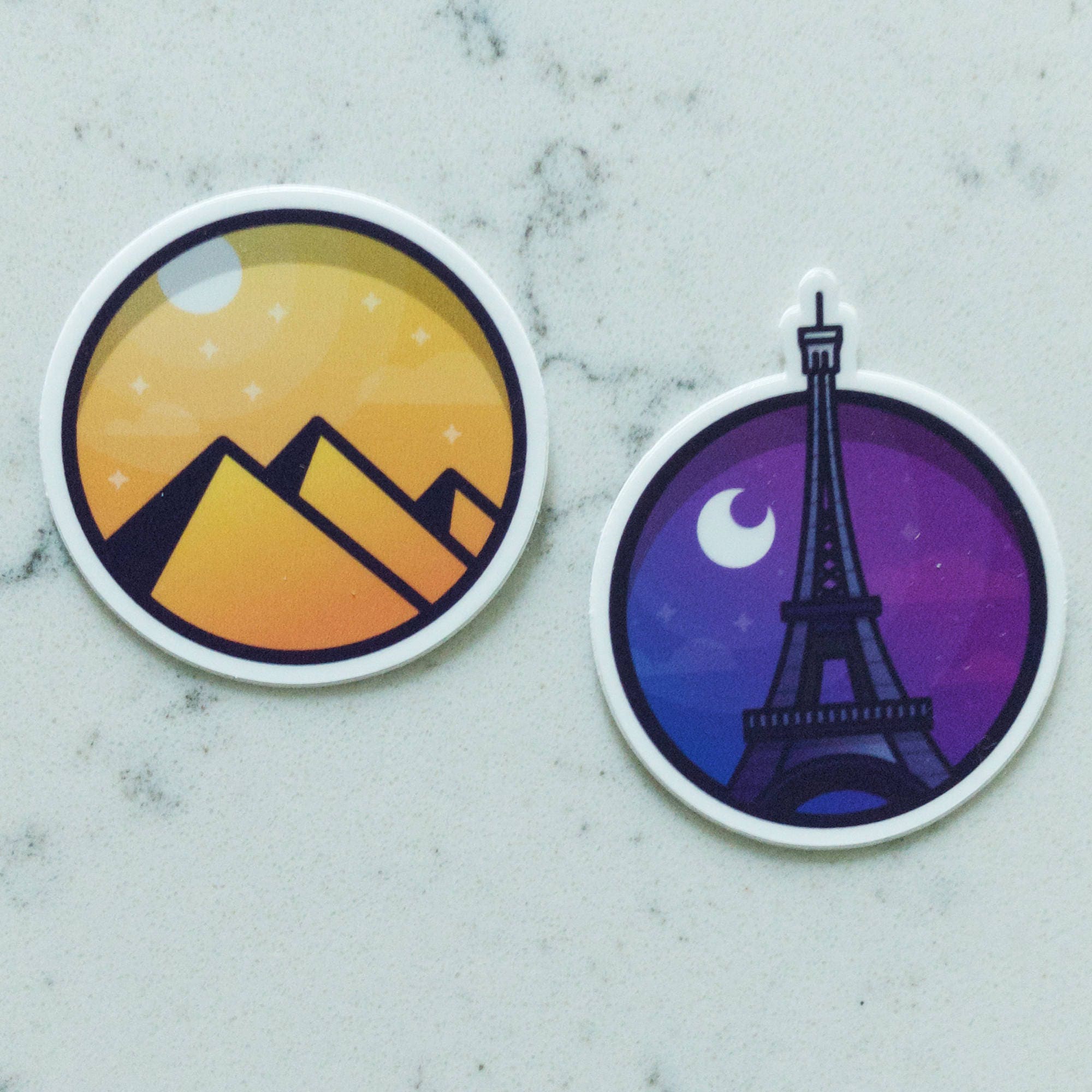 Travel Sticker Pack Famous Places Sticker Pack Travel - Etsy