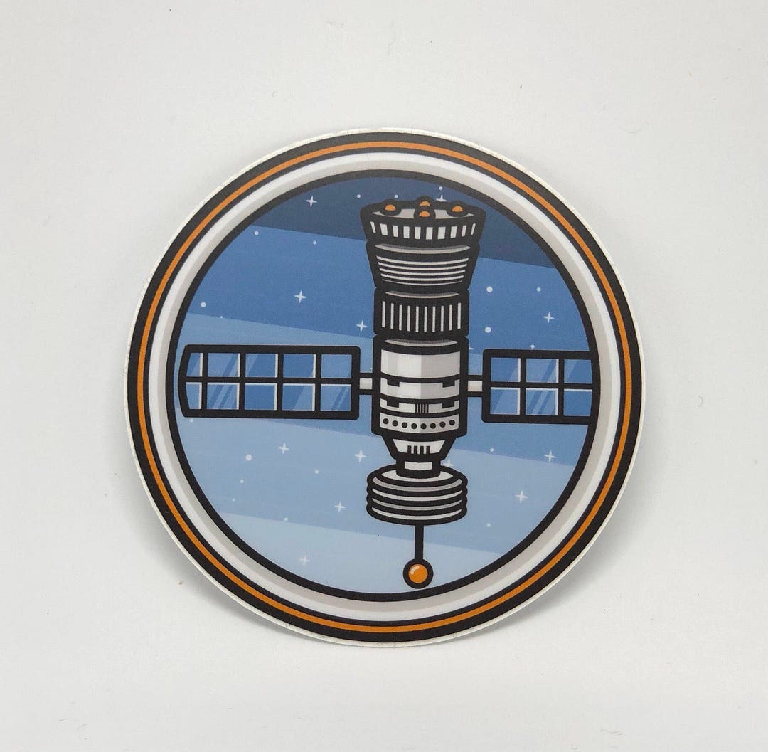 Satellite Sticker for Laptop, Sticker for Yeti Cup, Space Sticker, Cute ...