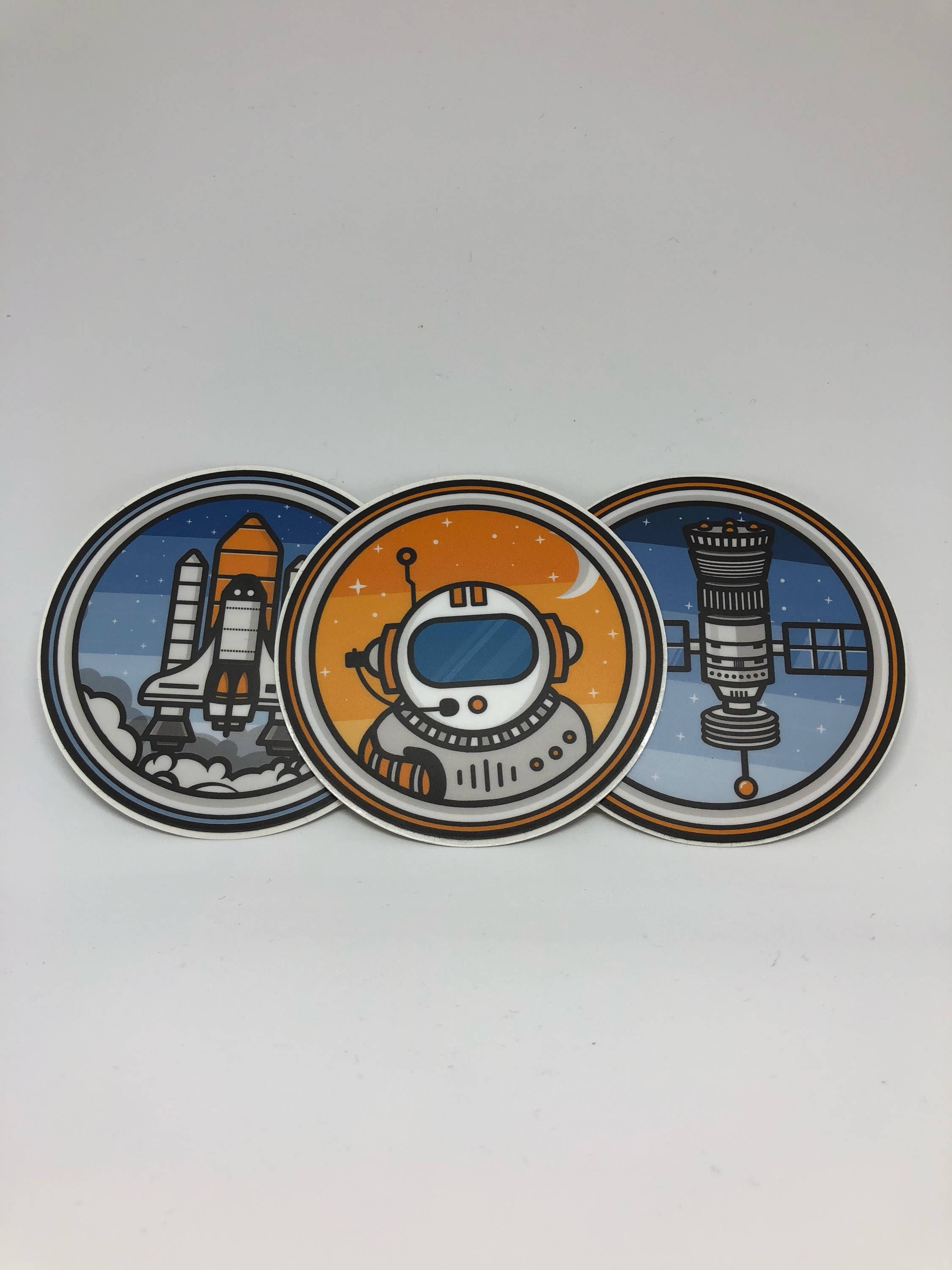 Space Sticker Pack, Laptop Sticker Pack, Laptop Decals, 3x3 Circle ...