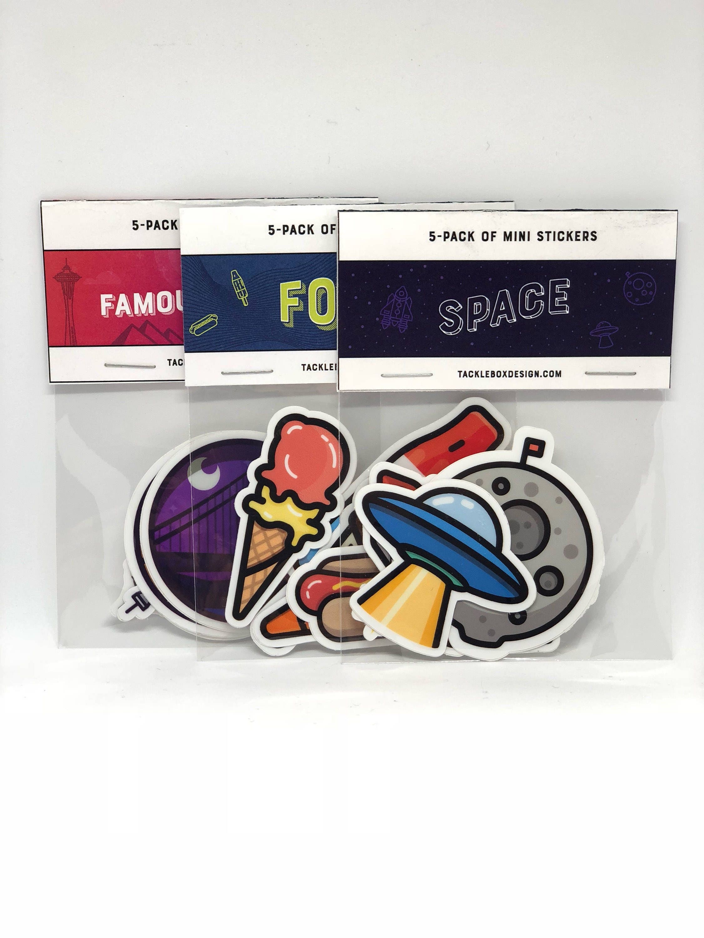 Food Stickers Stickers 5 Pack Food Sticker Set Monthly - Etsy