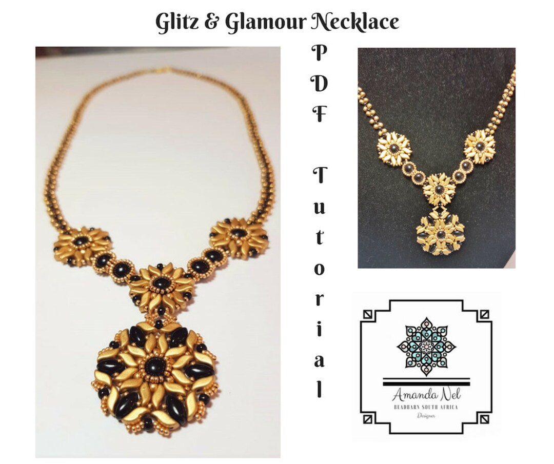 Glitz & Glamour Necklace PDF Tutorial - Etsy