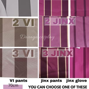 Fabric Perfect for Arcane Jinx Powder or Arcane Vi, Jinx Striped Pants ...
