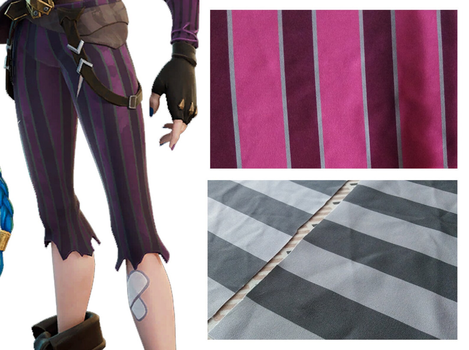 Fabric Perfect for Arcane Jinx Powder or Arcane Vi Jinx Pants - Etsy