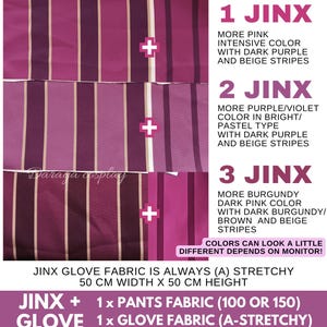 Fabric Perfect for Arcane Jinx Powder or Arcane Vi, Jinx Striped Pants ...
