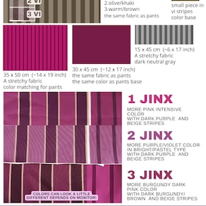 Fabric Perfect for Arcane Jinx Powder or Arcane Vi, Jinx Striped Pants ...