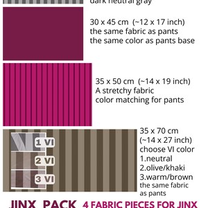 Fabric Perfect for Arcane Jinx Powder or Arcane Vi, Jinx Striped Pants ...
