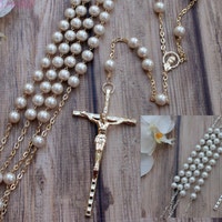 Wedding Lasso With Box, Ivory Pearl Silver Chain Wedding Lasso in ...