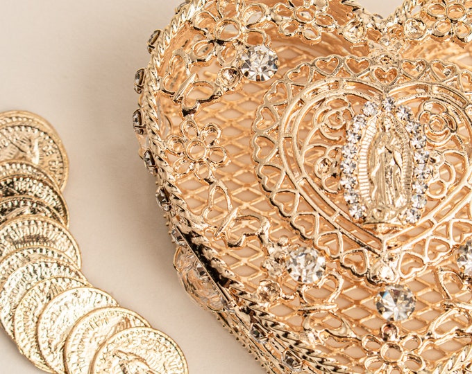 FAST SHIPPING Gold Wedding Unity Coins, Wedding Arras, Wedding Coins ...