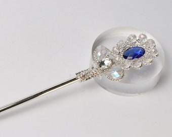 FAST SHIPPING Beautiful Silver Scepter With Lilac Stones, Gorgeous ...