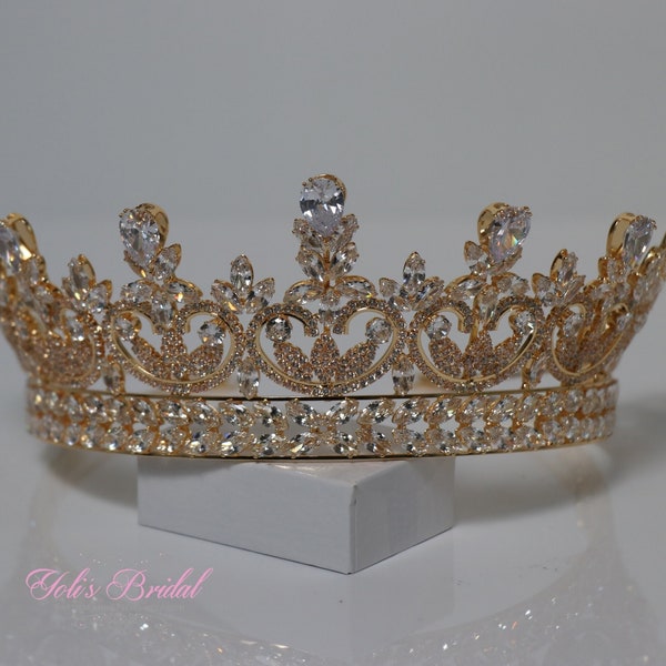 Gold Tiara - Etsy
