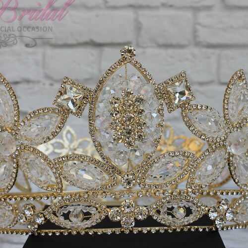 FAST SHIPPING Gold Round Crown Circular Crown Full Crown - Etsy