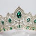 FAST SHIPPING!!! Gold With Jade Stones Crown, Gorgeous Gold Tiara ...