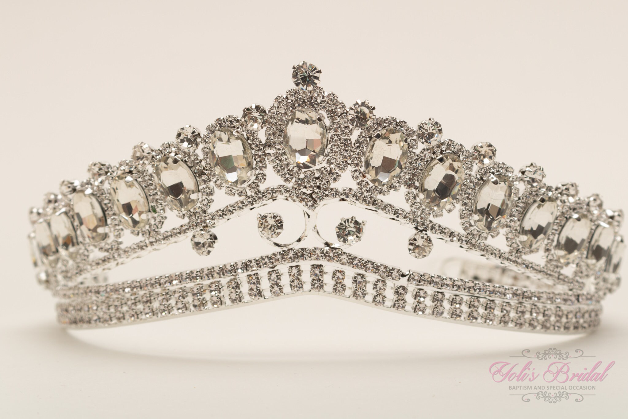 FAST SHIPPING Silver Sparkling Tiara Crystal Tiara Wedding | Etsy