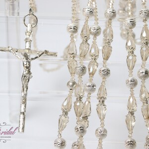 FAST SHIPPING!!! Beautiful Silver and Champagne Wedding Lasso, Lazo De ...