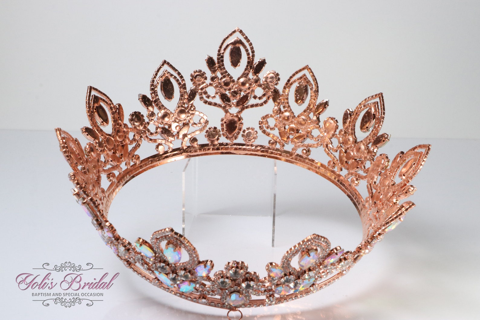FAST SHIPPING Rose Gold AB Round Crown Royal Crown Full - Etsy