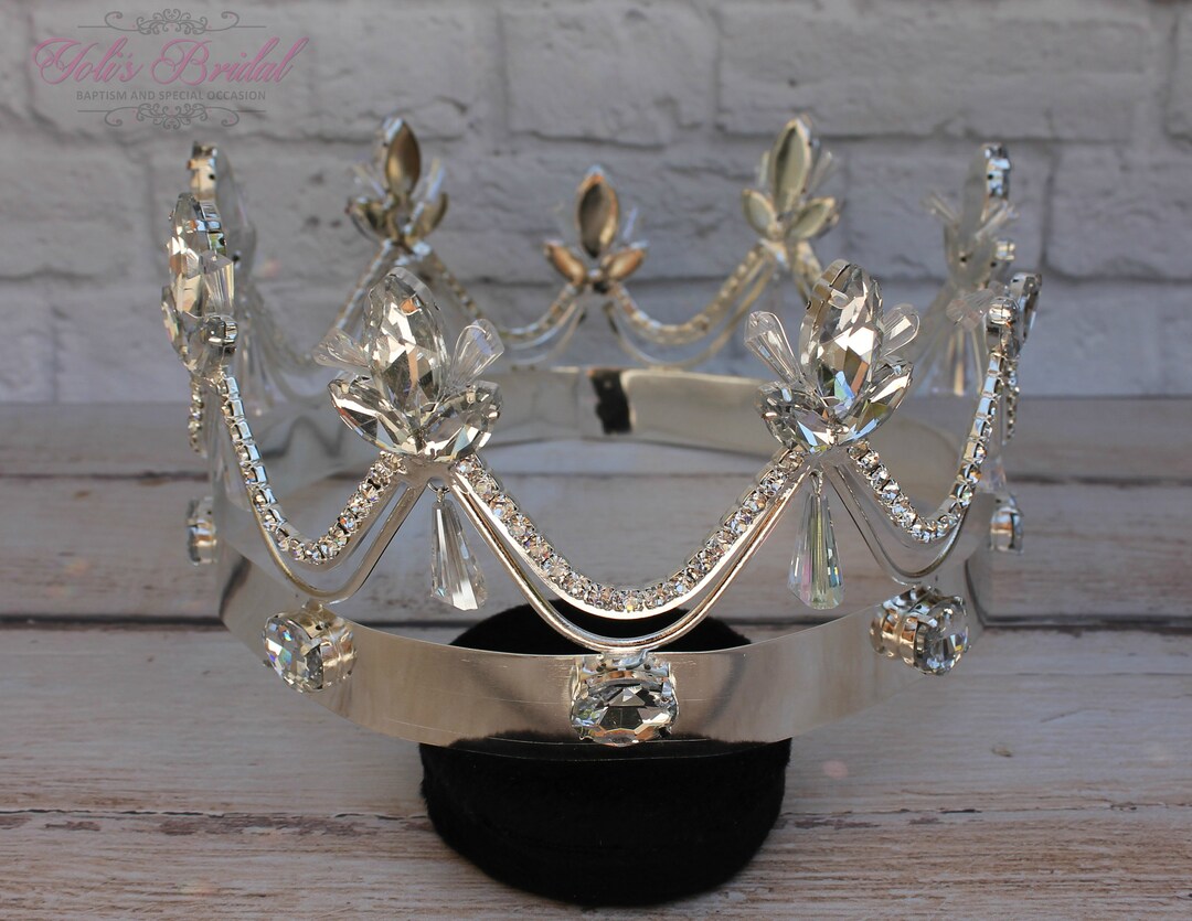 Fast Shipping!! Male Full Round Crown, King Crown, Adult King Crown ...