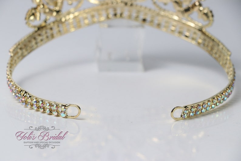 FAST SHIPPING!!! Gold Girl Tiara Aurora Borealis, Gorgeous Gold Crystal ...