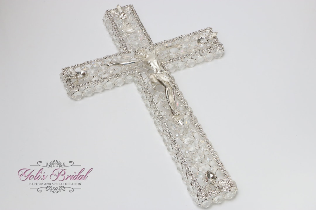 FAST Shipping!!! Silver Cross, Gorgeous Bridal Cross, Marriage Cross ...