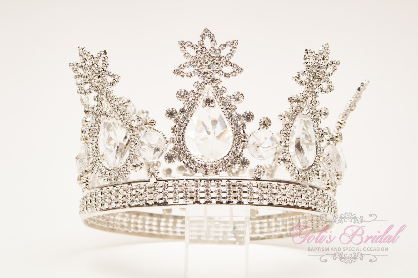 FAST SHIPPING! Silver Sparkling Tiara, Crystal Tiara, Wedding Tiara ...