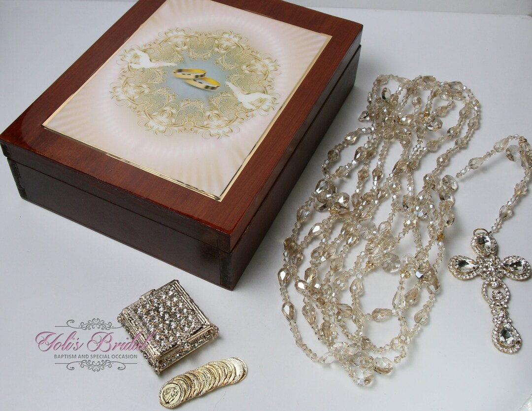 Exceptional Value!! Wedding Box, Beautiful Box Set With Gold Wedding ...