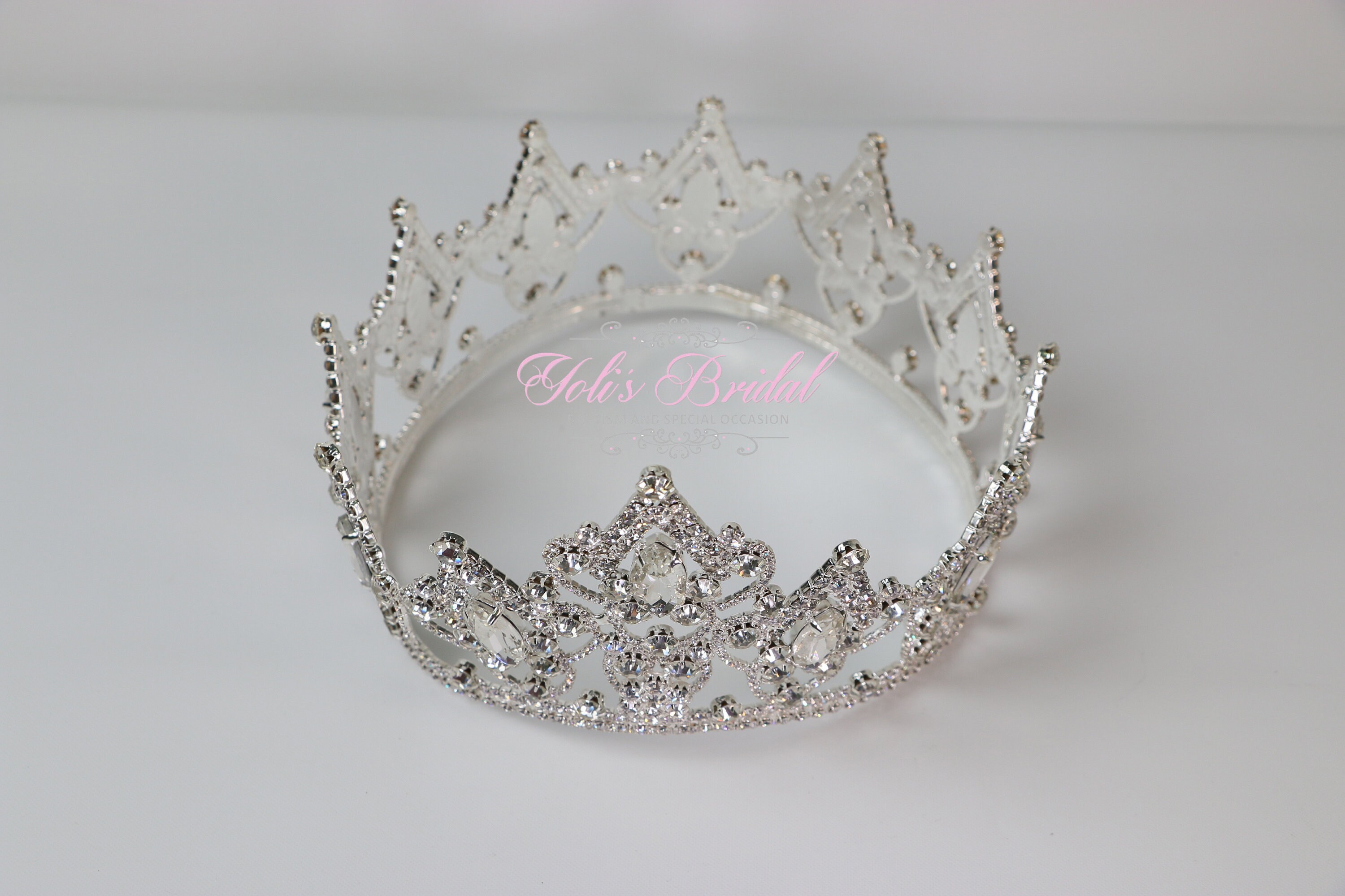 FAST SHIPPING Silver Round Crown Royal Crown Full Crown - Etsy