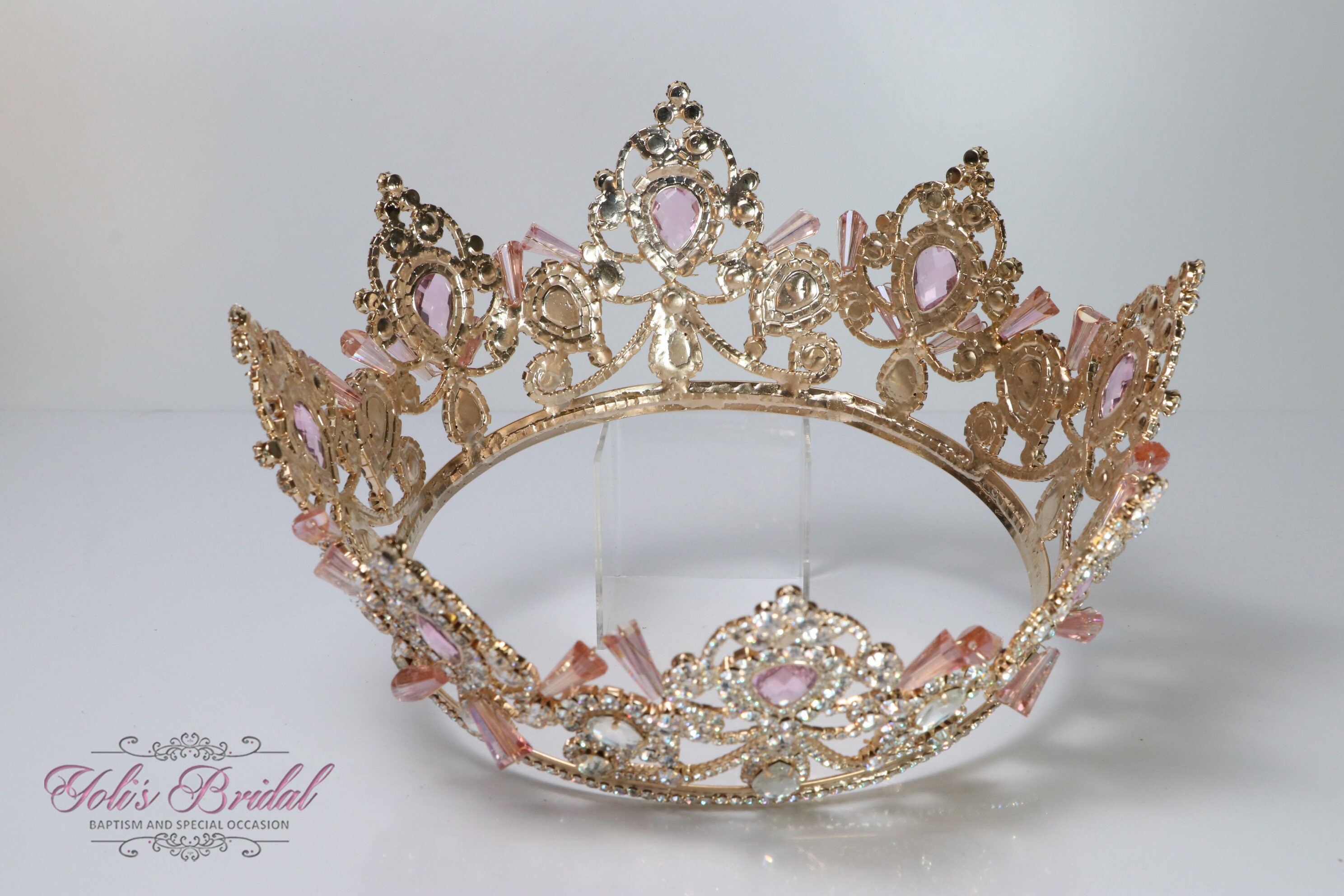 FAST SHIPPING!!! Gold Round Crown, Royal Crown, Full Crown, Tiara ...