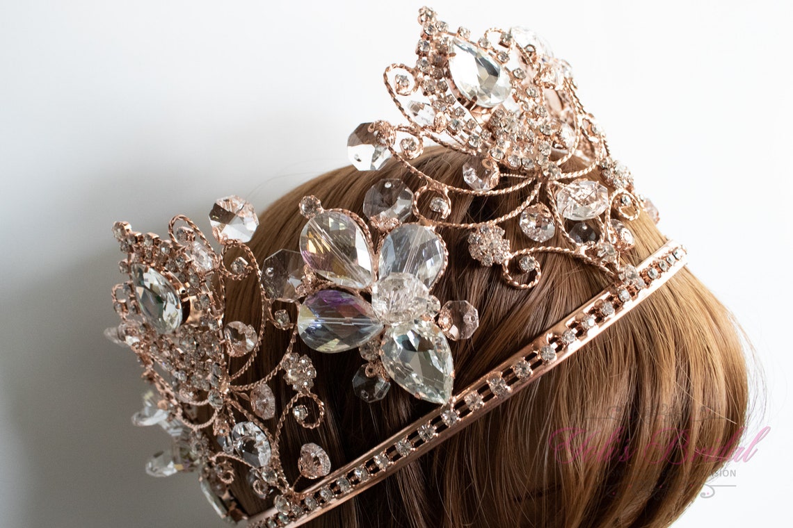 FAST SHIPPING Rose Gold Crown Royal Crown Full Crown | Etsy