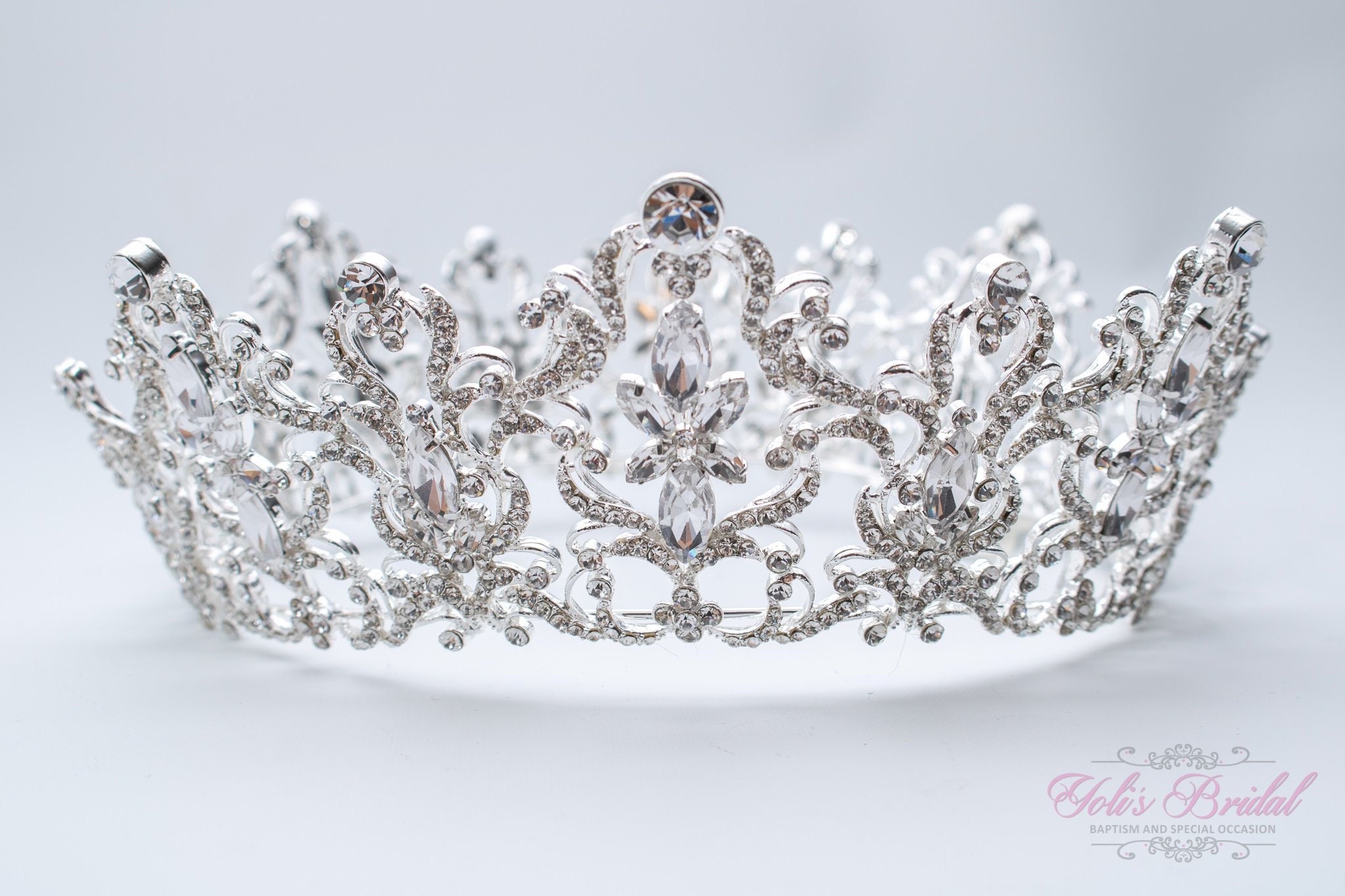 ENVIO Rápida Corona redonda de plata corona real corona | Etsy