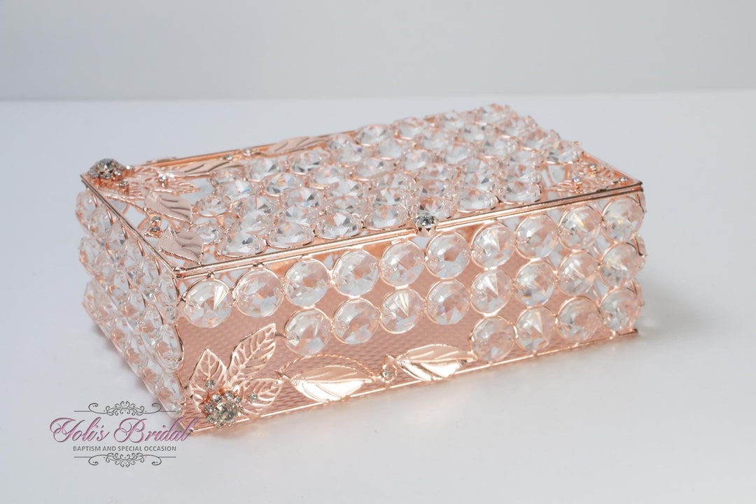 FAST SHIPPING! Beautiful Rose Gold Box, Wedding Lasso Box, Rose Gold ...