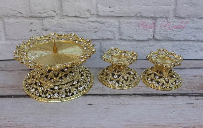 FAST SHIPPING Gorgeous Swarovski Unity Candle Holder Set Gold Rhodium fast-shipping-gorgeous-swarovski-unity-candle-holder-set-gold-rhodium