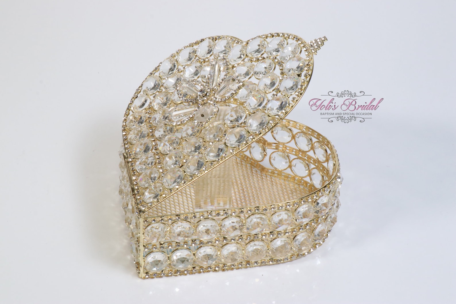 Gold Wedding Box, Lasso Box, Crystal Box, Treasure Chest, Wedding Gift ...