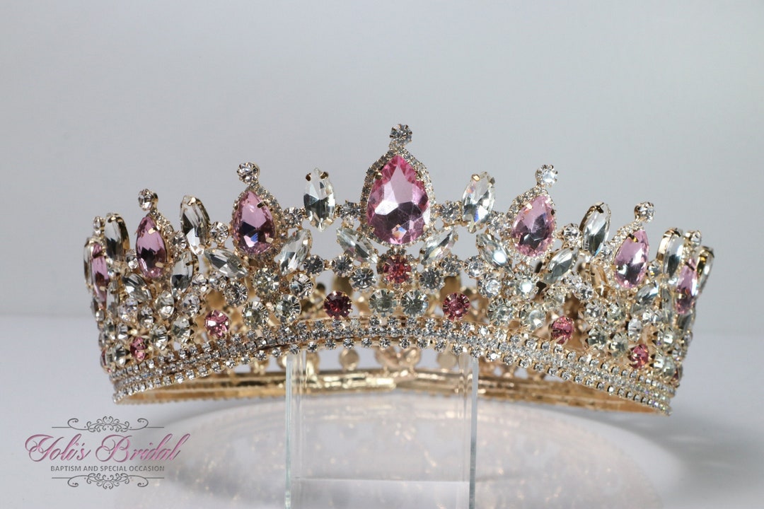 FAST SHIPPING!!! Gold Round Crown, Royal Crown, Full Crown, Tiara ...
